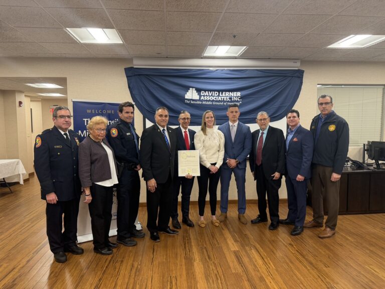 David Lerner Associates Honors Two Police Officers and Their Families